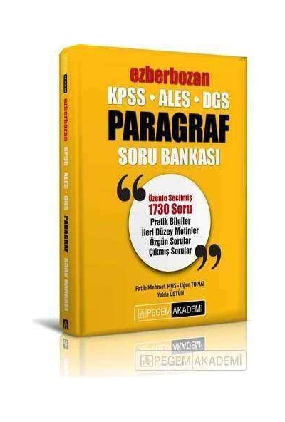 2022 KPSS Ales Dgs Ezberbozan Paragraf Soru Bankası 2022 KPSS Ales Dgs Ezberbozan Paragraf Soru Bankası