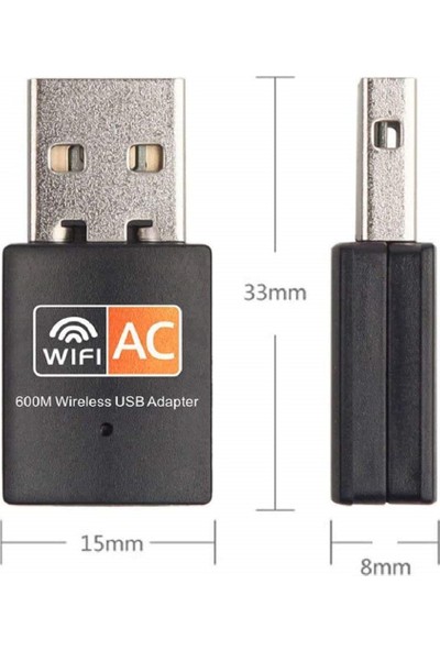 Zrh Çift Bant 600 Mbps 2.4 Ghz 5 Ghz USB Kablosuz Wifi Adaptör Zrh Çift Bant 600 Mbps 2.4 Ghz 5 Ghz USB Kablosuz Wifi Adaptör