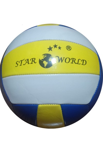 Star World Plaj Voleybol Topu - 5 Numara - Sarı- Lacivert - Uygun Star World Plaj Voleybol Topu - 5 Numara - Sarı- Lacivert - Uygun