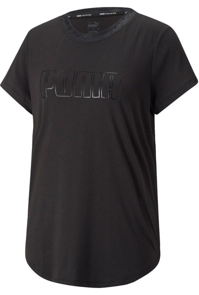 Puma Safari Glam Ss Tee Kadın Koşu Tişörtü 52225201 Siyah