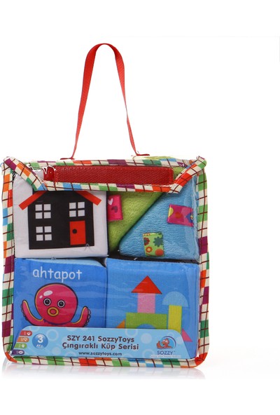 Sozzy Toys Çıngıraklı Renkli Küpler Sozzy Toys Çıngıraklı Renkli Küpler