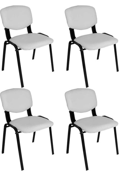 Dockers Form Ofis ve Toplantı Sandalyesi (4 Adet) - Beyaz Dockers Form Ofis ve Toplantı Sandalyesi (4 Adet) - Beyaz