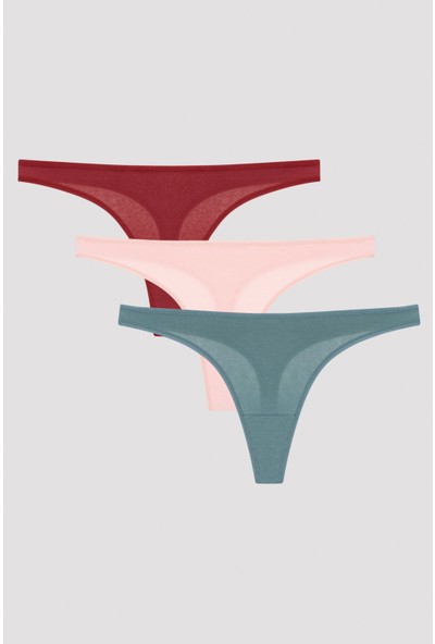 Penti Çok Renkli Perfect 3lü Thong Külot