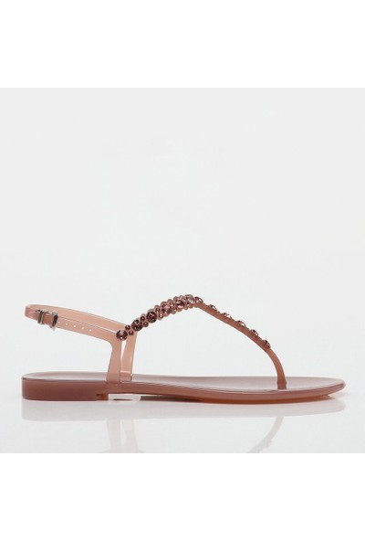 Menghı 01SAH232210A370 TABA Kadın Düz Sandalet