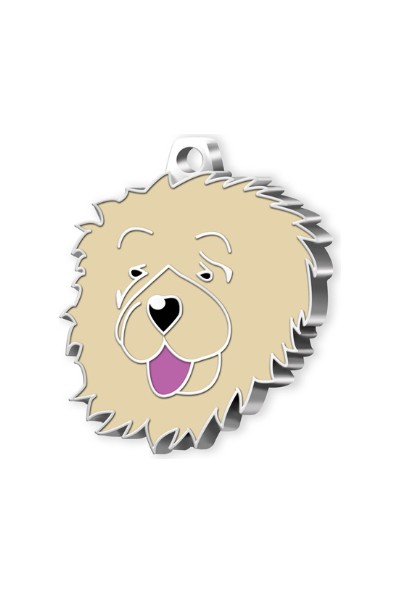 Dali's Chow Chow Isim Yazılabilir Köpek Künyesi, Isimliği 2,7x3,5 cm
