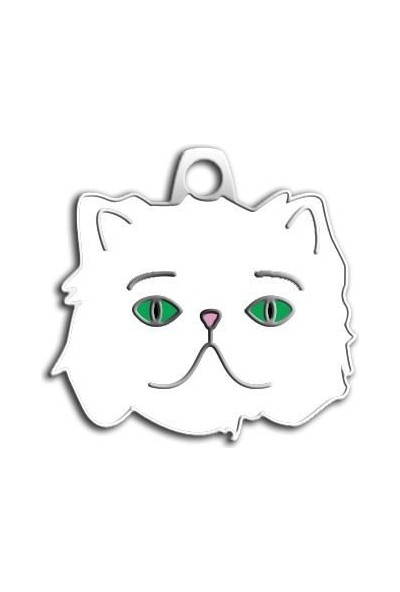 Dali's Persian Isim Yazılabilir Kedi Künyesi, Isimliği 2,6x2,5 cm