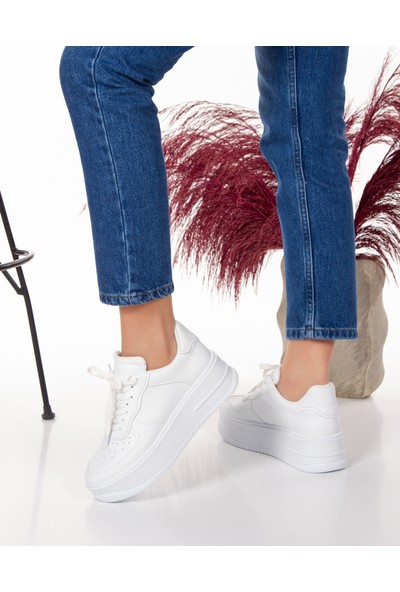 Dns Air Yüksek Taban Sneaker Ayakkabı