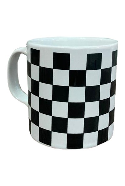 Arow Seramik Damalı Kupa Bardak