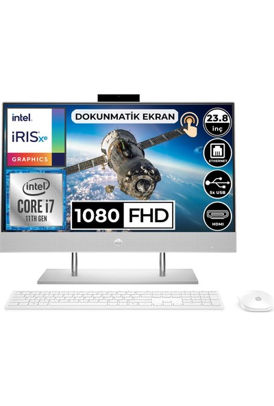 Hp 24-DP1020NT 68B95EA02 I7-1165G7 32GB 512SSD 23.8 Hp 24-DP1020NT 68B95EA02 I7-1165G7 32GB 512SSD 23.8