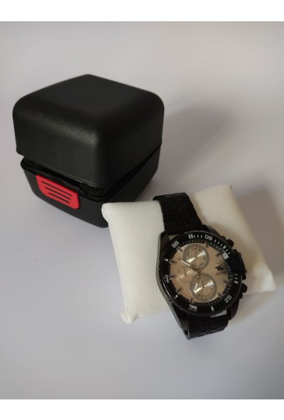 G Sport Polo Siyah Erkek Çelik Kol Saati