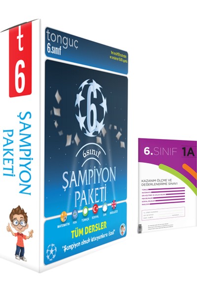 Tonguç 6. Sınıf Şampiyon Paketi (6 Kitap+1 Deneme) Tonguç 6. Sınıf Şampiyon Paketi (6 Kitap+1 Deneme)