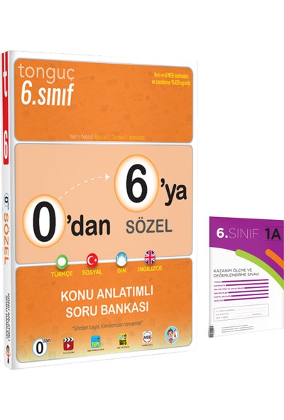 Tonguç Akademi 6. Sınıf 0'dan 6'ya Sözel Konu Anlatımlı Soru Bankası Tonguç Akademi 6. Sınıf 0'dan 6'ya Sözel Konu Anlatımlı Soru Bankası