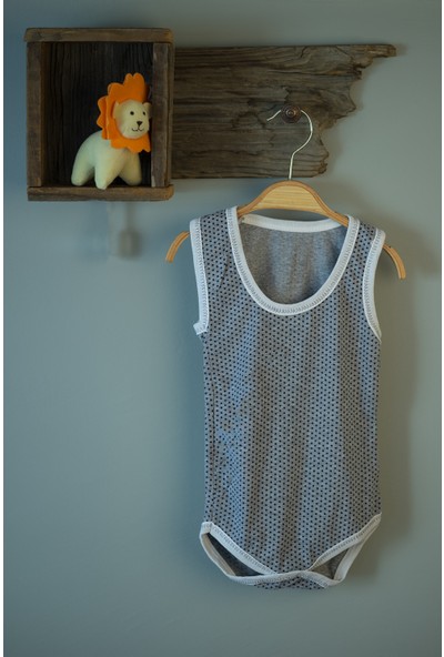 Nokta Desenli Kolsuz Yazlık Çıtçıtlı Badi