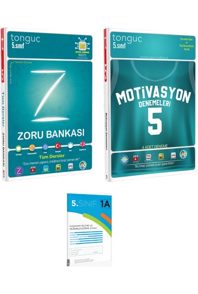 Tonguç Akademi 5. Sınıf Zoru Bankası Tüm Dersler ve 4'lü Motivasyon Denemeleri Seti Tonguç Akademi 5. Sınıf Zoru Bankası Tüm Dersler ve 4'lü Motivasyon Denemeleri Seti