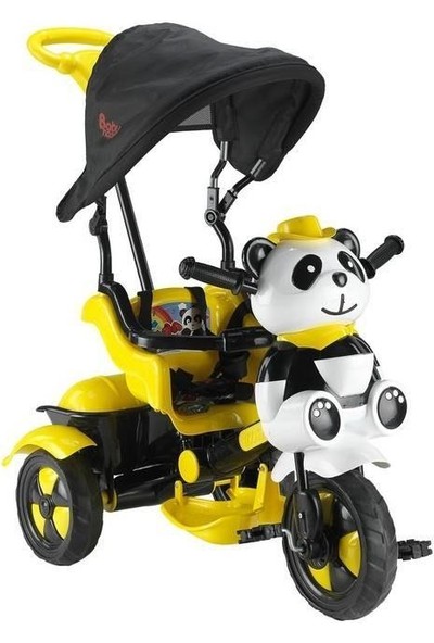 Babyhope 127 Little Panda 3 Tekerli Kontrollü Bisiklet Sarı Babyhope 127 Little Panda 3 Tekerli Kontrollü Bisiklet Sarı