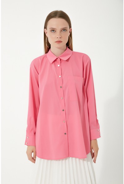 Açelya Kadın Soft Rahat Kesim Gömlek