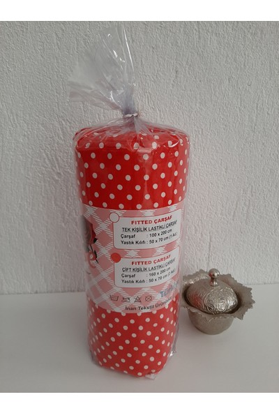 Mef Collection Dokuma Lastikli Çarşaf Seti Puantiyeli Çift Kişilik 160X200 cm Mef Collection Dokuma Lastikli Çarşaf Seti Puantiyeli Çift Kişilik 160X200 cm