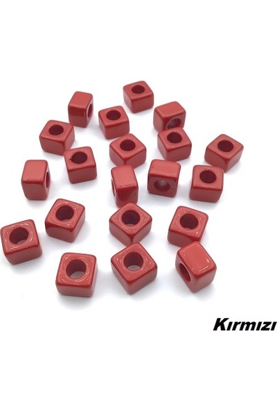 Bodrum Boncuğu Akrilik ( 1 Paket 10 Ad ) Kırmızı Bodrum Boncuğu Akrilik ( 1 Paket 10 Ad ) Kırmızı