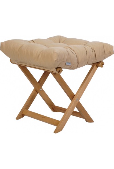 Cms Sandalye Ahşap Katlanır Minderli Puf Cms Sandalye Ahşap Katlanır Minderli Puf