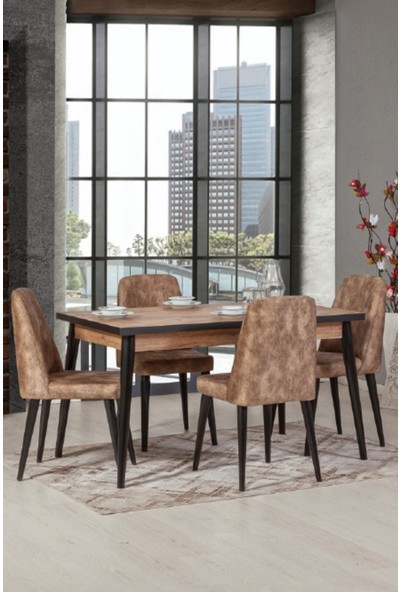 Aura Brown Masa Takımı