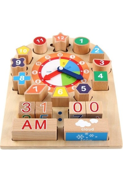 Lucky Sunshine Duvar Saati Figürlü Eğitici 38 Parça Ahşap Oyuncak Seti (Yurt Dışından) Lucky Sunshine Duvar Saati Figürlü Eğitici 38 Parça Ahşap Oyuncak Seti (Yurt Dışından)