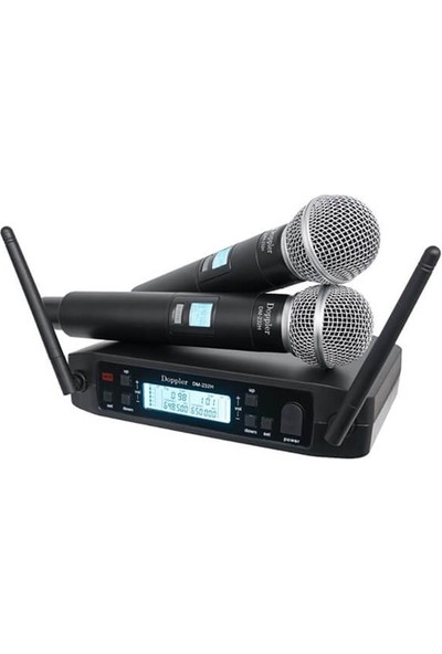 Doppler Dm 232H Çift El Telsiz Mikrofon
