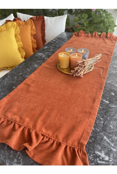 Fırfırlı Kiremit Runner