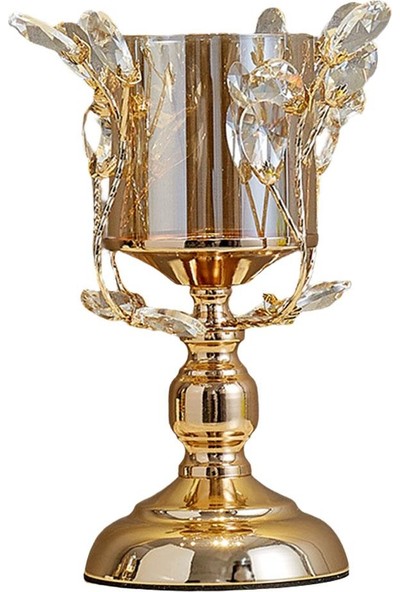 Salmoph Mumluk Şamdan Zarif Masaüstü Tealight Tutucu Kabine Dekorasyon L (Yurt Dışından)