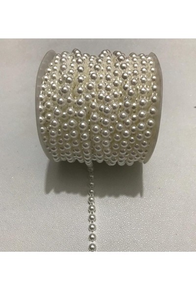 Elzem Tasarım Hediyelik Krem Yarım Inci 1 mt Elzem Tasarım Hediyelik Krem Yarım Inci 1 mt