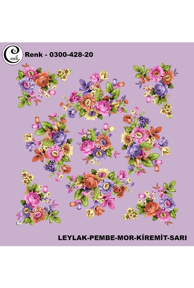 Cenk Desenli Oyalık Yazma - 0300-428 - Renk-20 Cenk Desenli Oyalık Yazma - 0300-428 - Renk-20