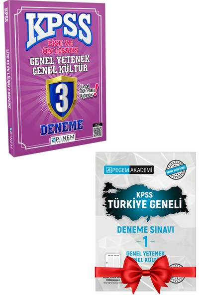 Kpss Ön Lisans Panem Gygk 3 Deneme + Tg Deneme Kpss Ön Lisans Panem Gygk 3 Deneme + Tg Deneme