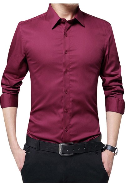 Tenghuishiye Erkek Uzun Kollu Gömlek (Yurt Dışından)