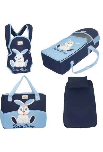 Minik Life Bebek Bakım Çantası&portbebe&kanguru ve Alt Açma 4 Lü Set