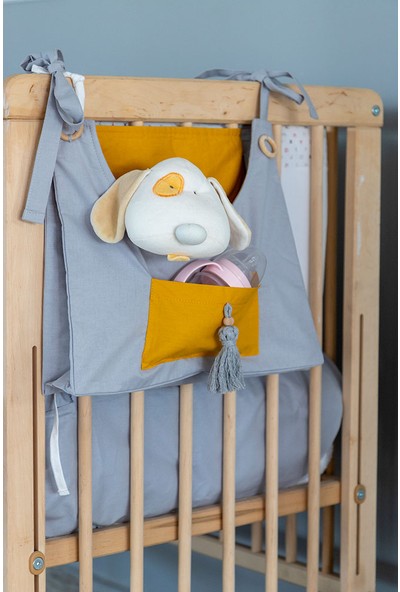 Sweet Bag Gri, Beşik Organizer, Beşik Yanı Düzenleyici Askı Sweet Bag Gri, Beşik Organizer, Beşik Yanı Düzenleyici Askı