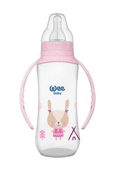 Wee Baby Silikon Kiraz Uçlu Kulplu Pp Biberon 270 cc - Pembe Wee Baby Silikon Kiraz Uçlu Kulplu Pp Biberon 270 cc - Pembe