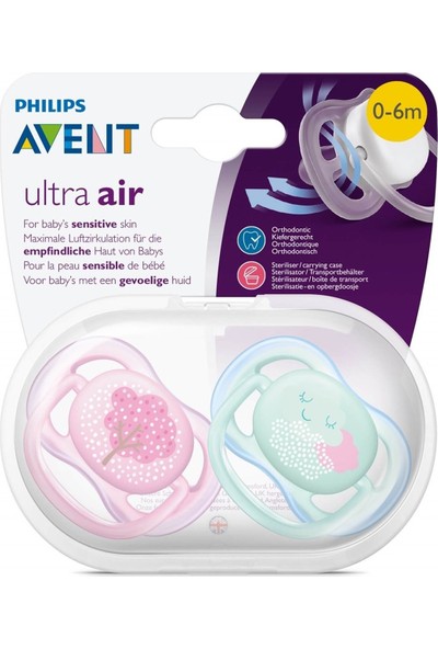 Philips Avent Ultra Air 2li Emzik 0-6 Ay - Kız Philips Avent Ultra Air 2li Emzik 0-6 Ay - Kız