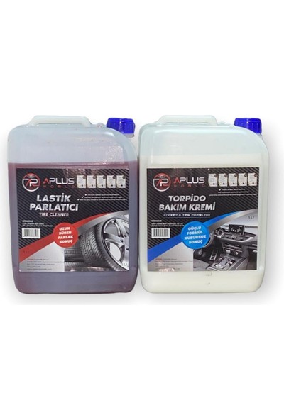 Aplus 5 kg Lastik Parlatıcı & 5 kg Torpido Süt - * Sünger Hediyeli* Aplus 5 kg Lastik Parlatıcı & 5 kg Torpido Süt - * Sünger Hediyeli*