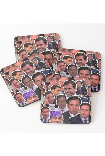 Day Store Michael Scott - The Office Bardak Altlığı 4'lü Set Day Store Michael Scott - The Office Bardak Altlığı 4'lü Set