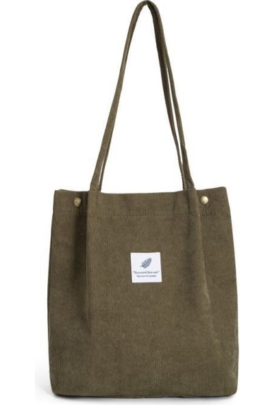 Kanvas Çanta Yüksek Kapasiteli Kadife Omuz Çantası Kanvas Çanta Yüksek Kapasiteli Kadife Omuz Çantası