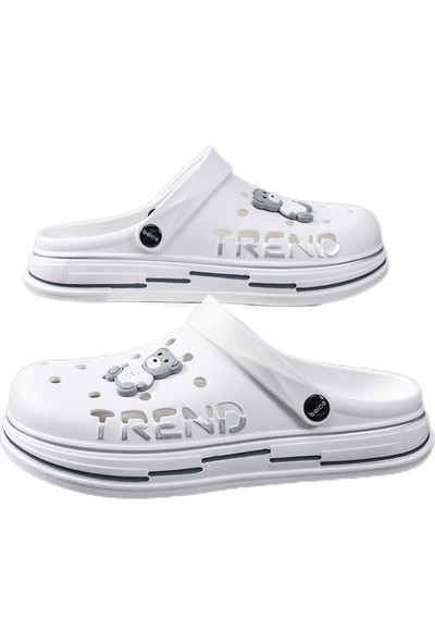 Hausen Beyaz Ayı Yazılı Yazlık Erkek Kaymaz Terlik - Beyaz (Yurt Dışından) Hausen Beyaz Ayı Yazılı Yazlık Erkek Kaymaz Terlik - Beyaz (Yurt Dışından)