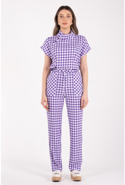 On Pötikare Desenli Pantolon