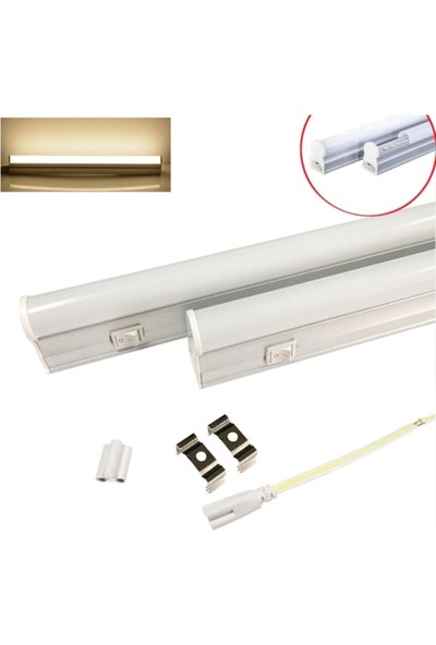 RulTech Mutfak Tezgah Dolap Dekoratif Gün Işığı LED Bant Armatür 8W 57,5 cm 220V Ev Otel Mağaza Cafe RulTech Mutfak Tezgah Dolap Dekoratif Gün Işığı LED Bant Armatür 8W 57,5 cm 220V Ev Otel Mağaza Cafe
