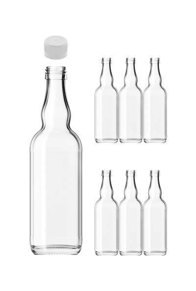 Afracam Sosluk Şeffaf 100 ml Sızdırmaz Kapaklı Sos Şişesi Boş Cam Şişe