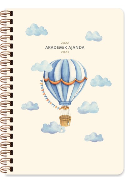Keskin Color A5 Spiralli Akademik Ajanda - Balon Keskin Color A5 Spiralli Akademik Ajanda - Balon