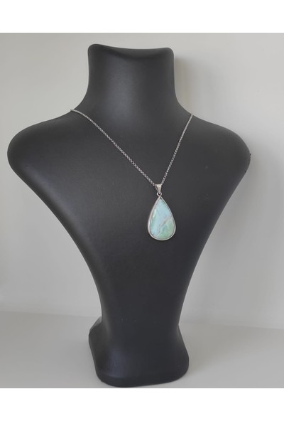 Anka Larimardoğal Taşlı Gümüş Kolye