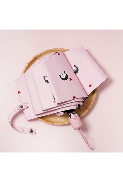 Hi Stores Desenli Otomatik Şemsiye - Pembe (Yurt Dışından)