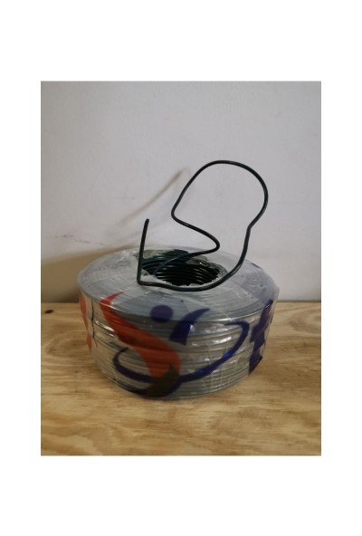 Sam Tel Makara Düz Tel Pvc Kaplamalı Bahçe Çit Bağlama Teli 2mm 1 kg