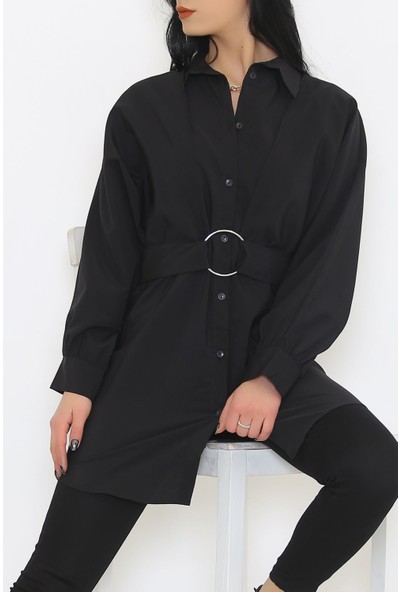 Kng Halka Detaylı Gömlek Siyah - 2342.1361.