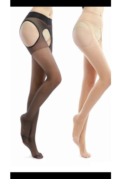 Lavanta İç Giyim 2 Li Set Özel Bölgesi Açık Kilotlu Çorap Lavanta İç Giyim 2 Li Set Özel Bölgesi Açık Kilotlu Çorap