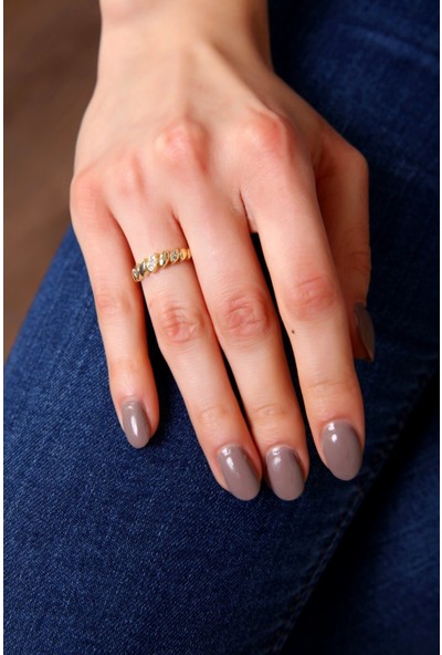 Aurrari Kadın Gold Markiz Görünüm Yüzük Aurrari Kadın Gold Markiz Görünüm Yüzük